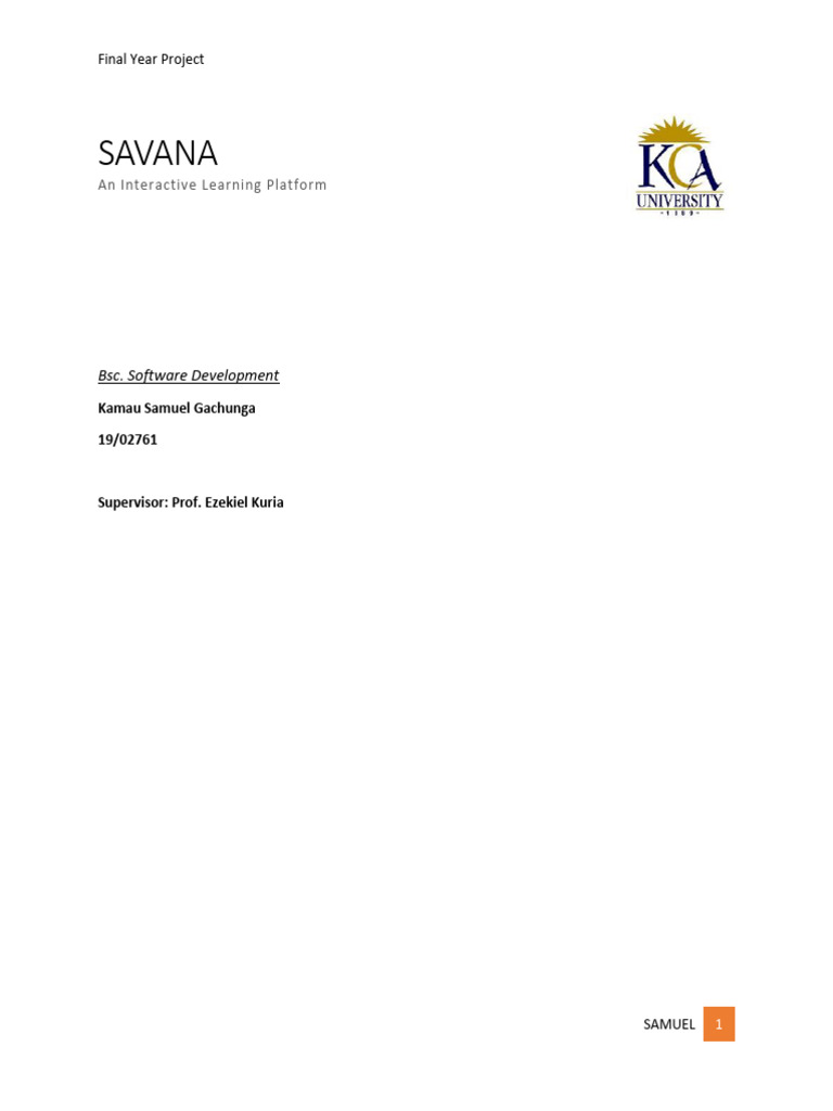 Final Year Project | PDF | Unit Testing | Software Testing Final Year Project | PDF | Unit Testing | Software Testing