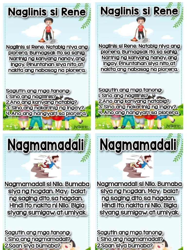 Maikling Kwento Set 4 | PDF