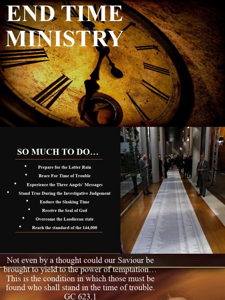 END TIME MINISTRY | PDF | Jesus | Glory (Religion)