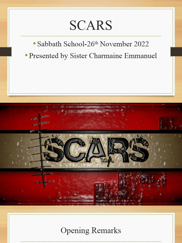 Sabbath School Scars | PDF | Scar | Healing