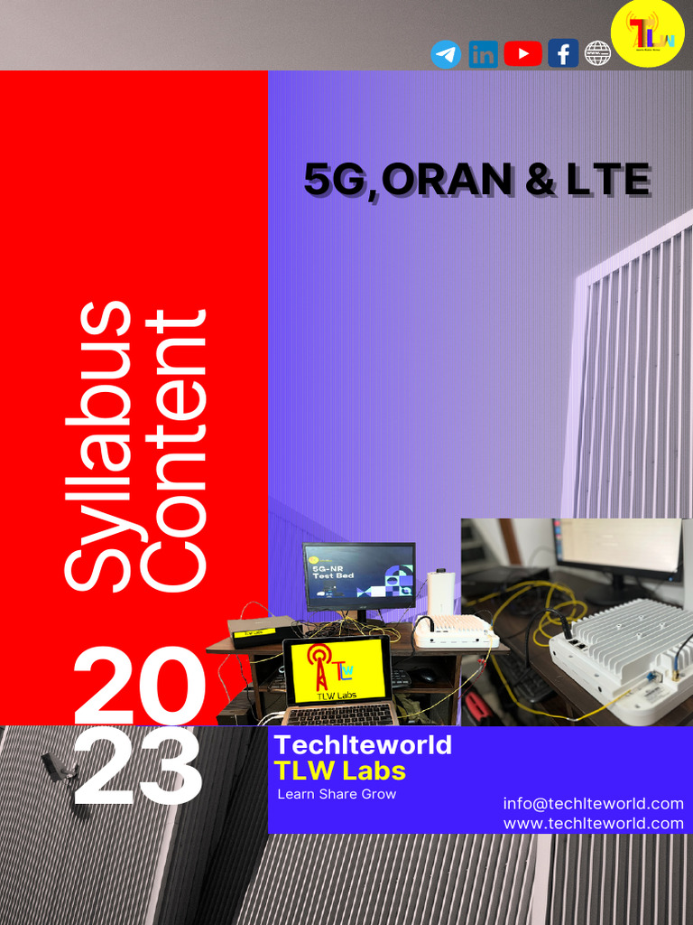 Course Content 5G ORAN LTE 2023 | PDF | Mobile Technology | Information And Communications ...