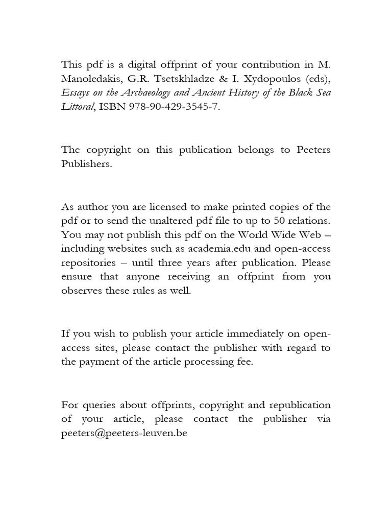 Khrapunov Igor. The Taurians Colloqua An | PDF | Crimea | Pottery