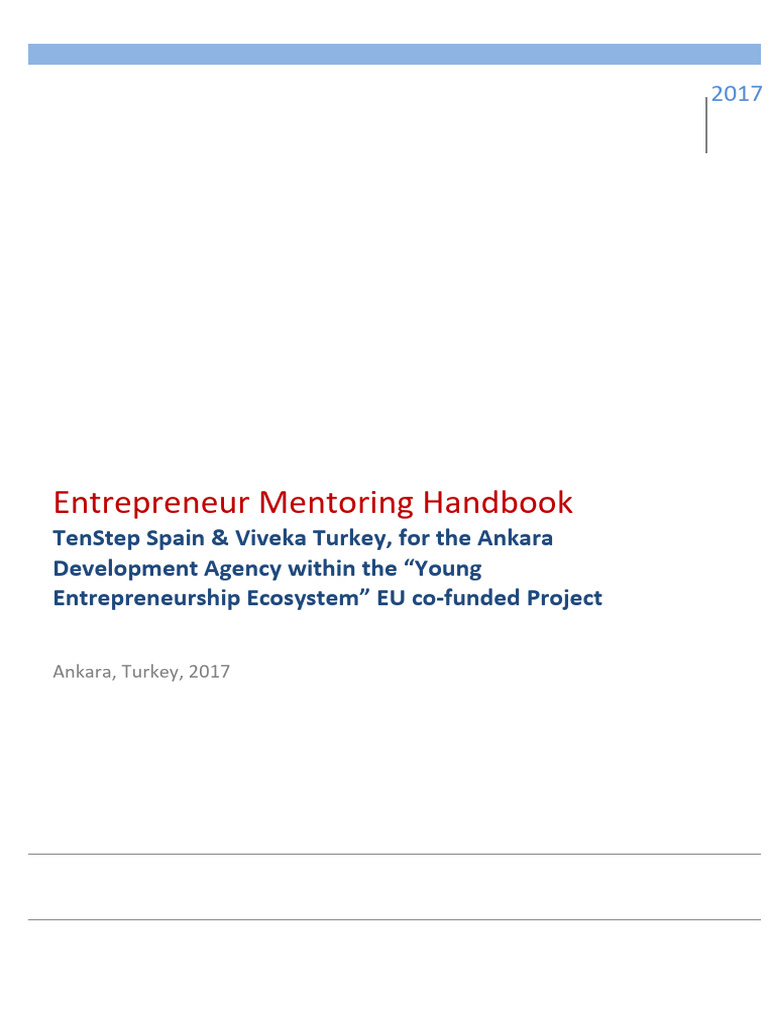 Entrepreneur Mentoring Guide | PDF | Mentorship | Entrepreneurship