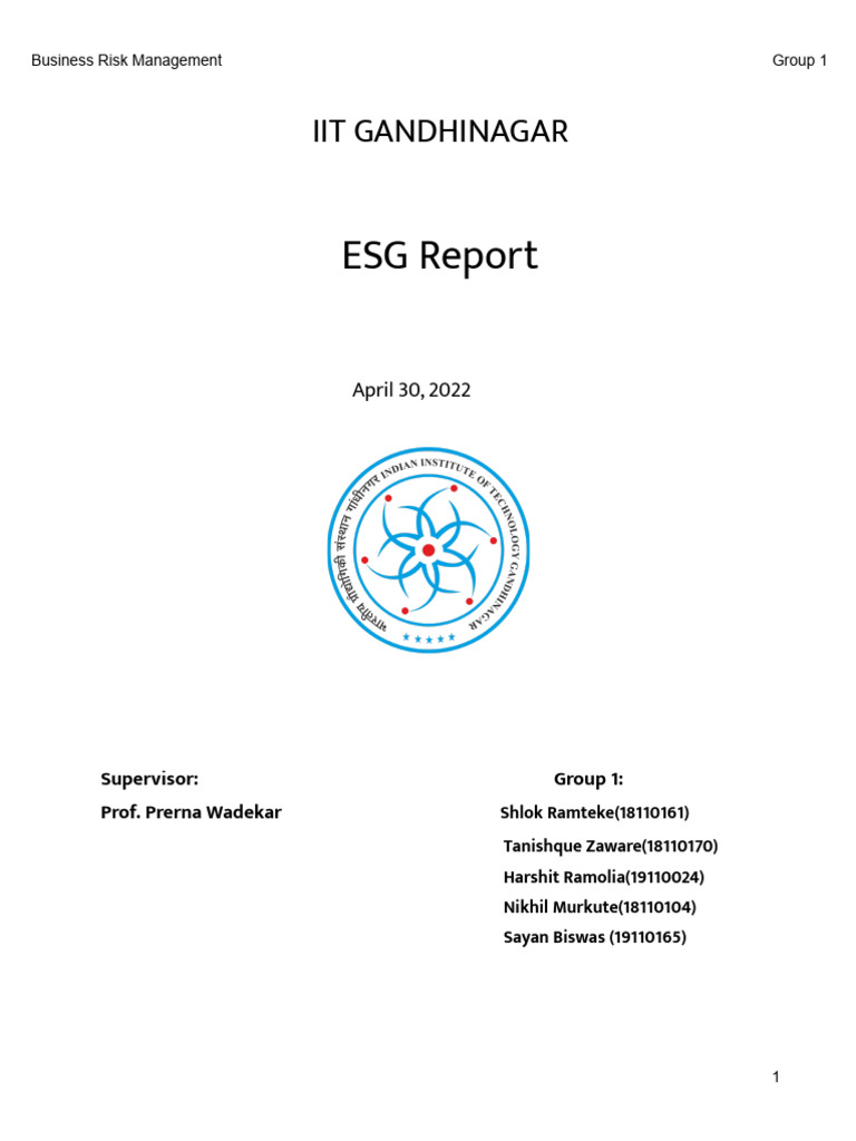 ESG Report | PDF | Educational Technology | Marketing Strategy