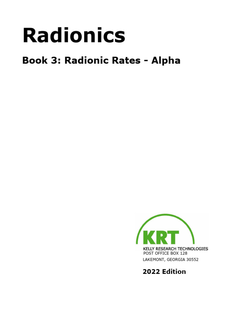 KRT Radionics Book 3 | PDF | Atoms | Electron
