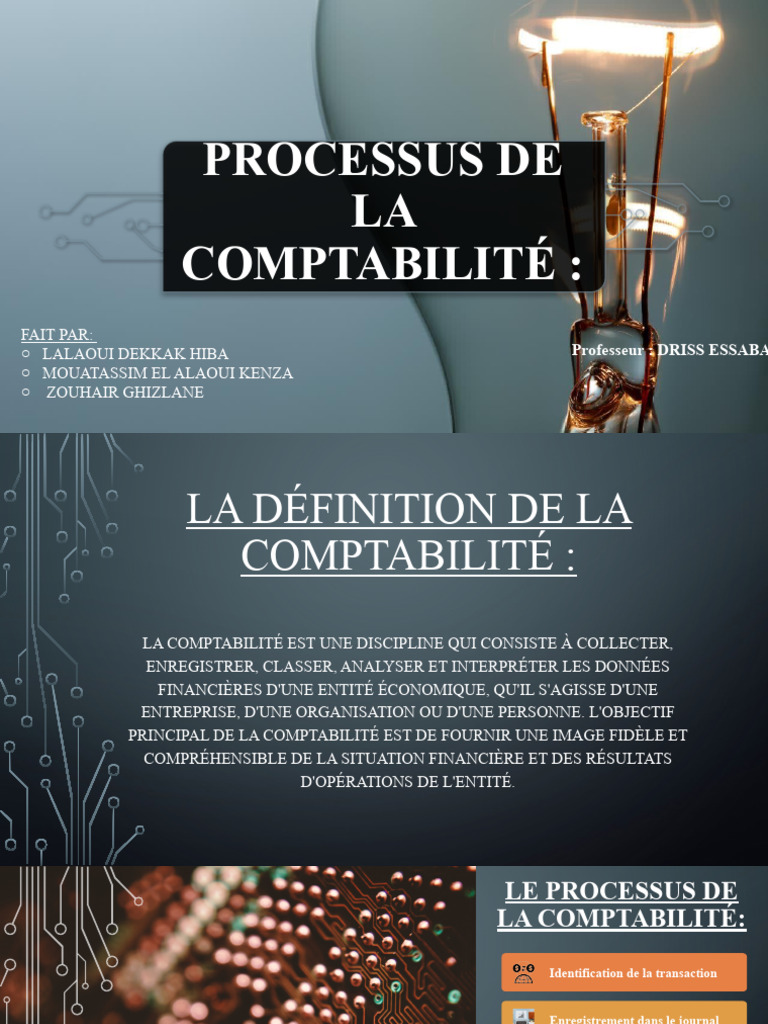 PROCESSUS DE LA Comptabilité | PDF | Comptabilité | Bilan comptable