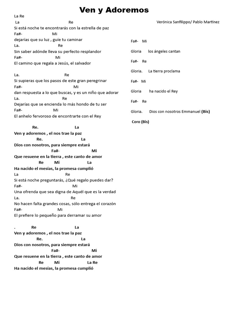 Ven y Adoremos | PDF | Poesía