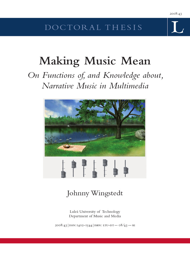 Making Music Mean | PDF | Narrative | Knowledge