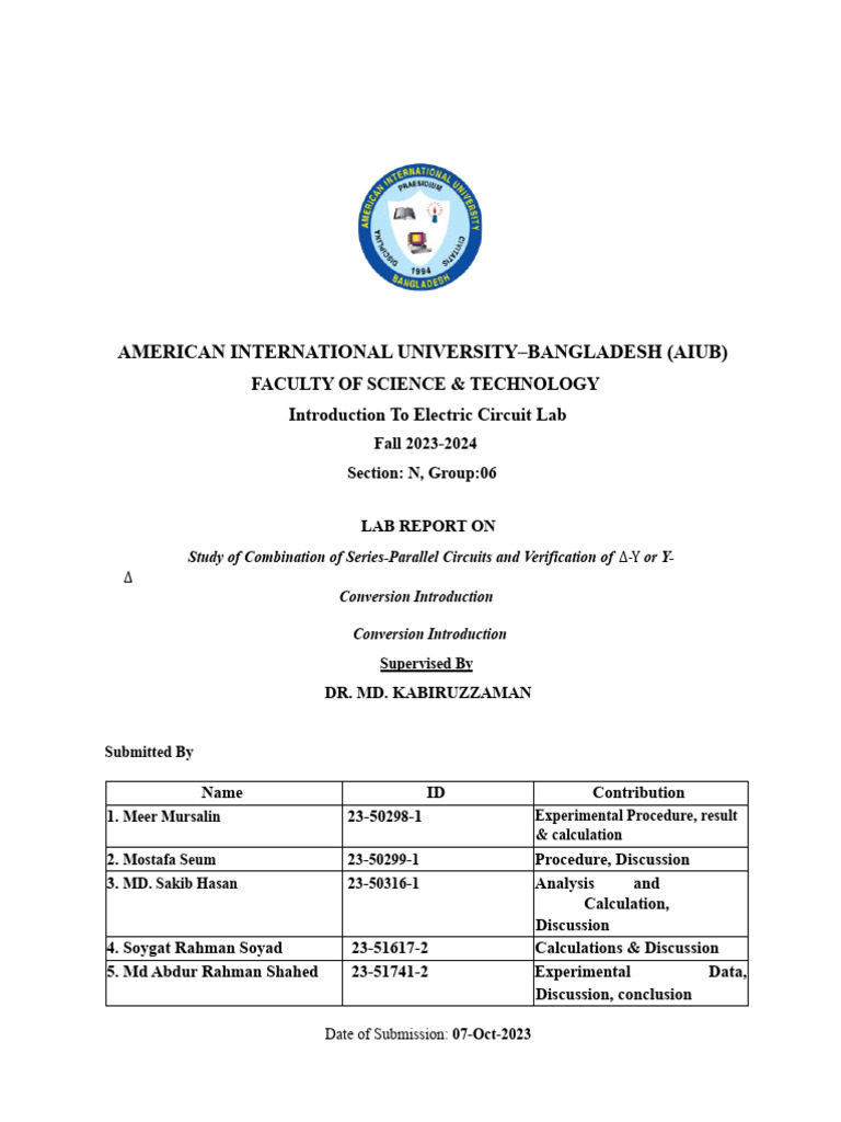 IEC - Lab-Exp-3 Solution | PDF | Series And Parallel Circuits | Electrical Network