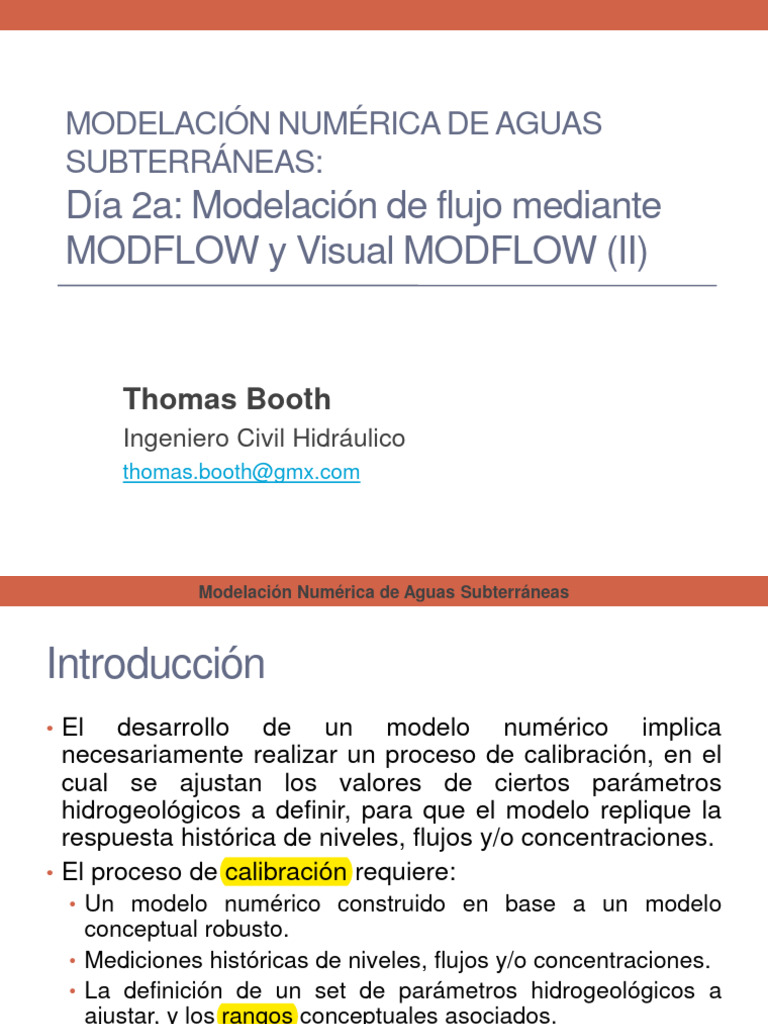 CursoModelacion 2a MODFLOW II | PDF | Calibración | Medición