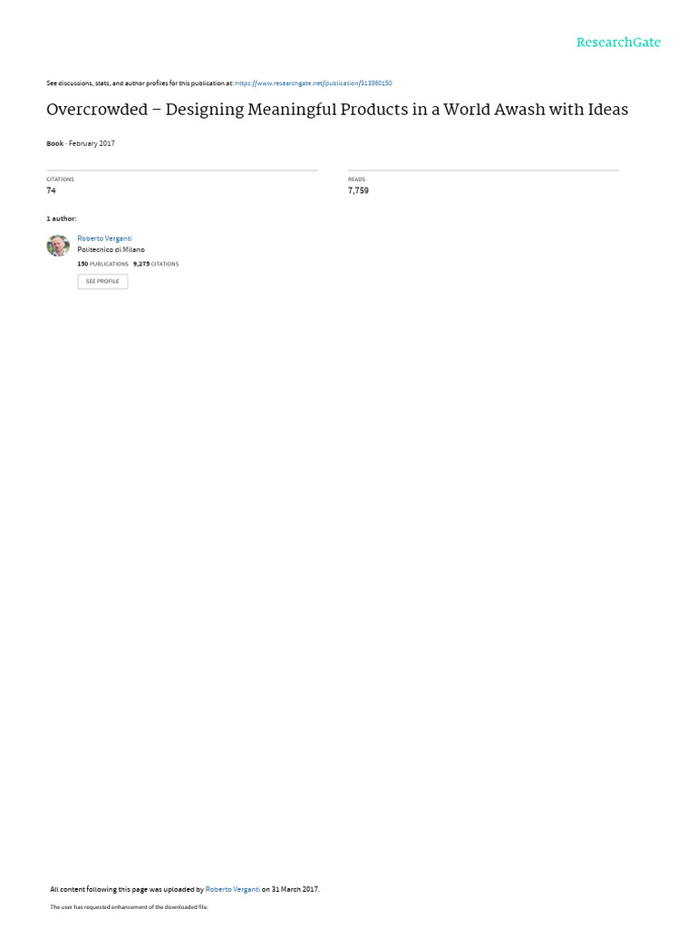 Overcrowded Leaflet | PDF | Human Communication