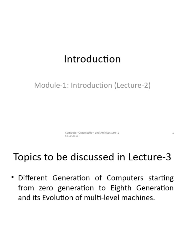 Module-1 Introduction Lecture 2 Common | PDF | Personal Computers | 64 Bit Computing