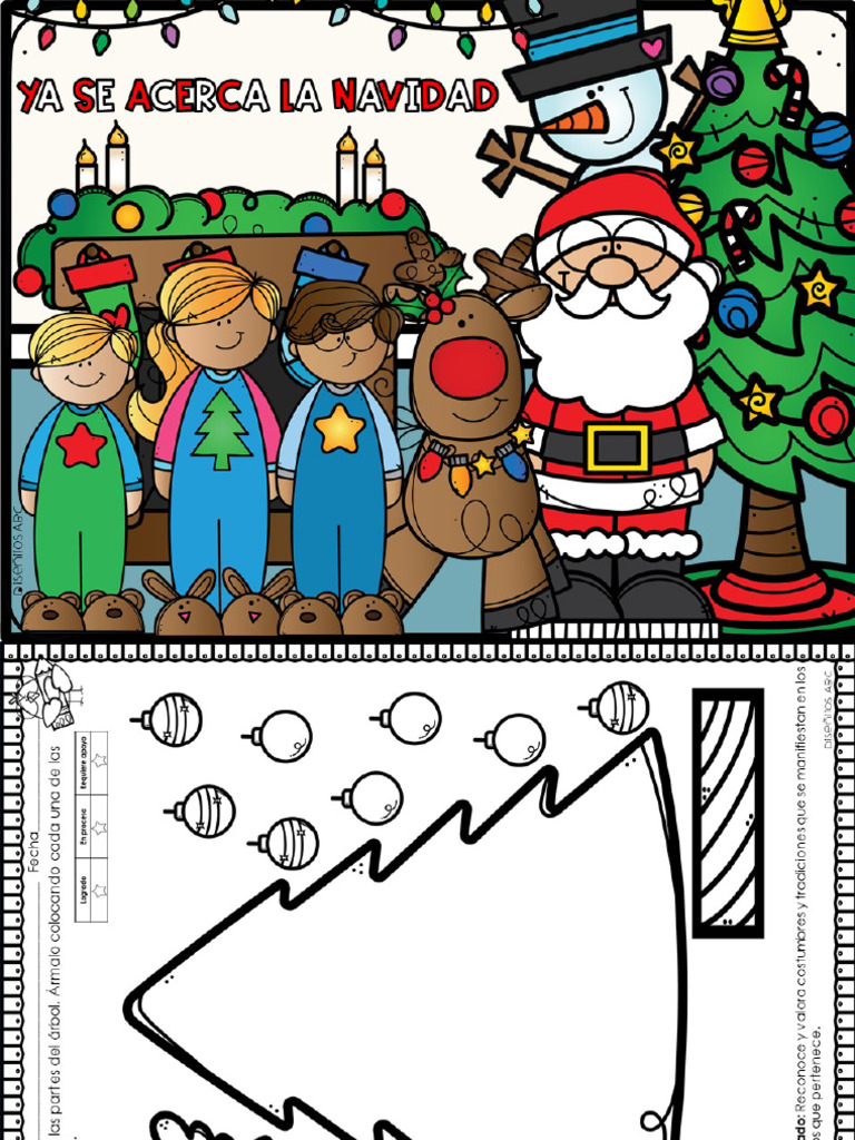 HOJAS DE TRABAJO NAVIDAD-1 (1) - Organized | PDF