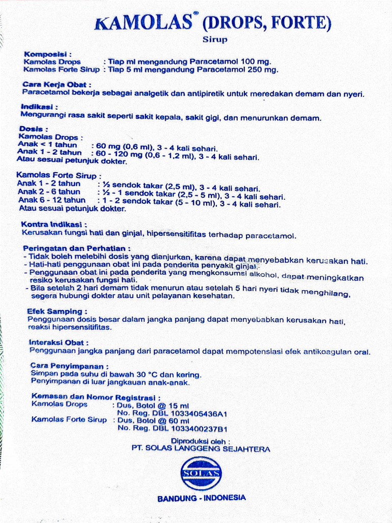 Kamolas (Demam) | PDF