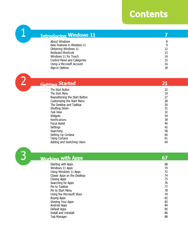 Windows 11 in Easy Steps 9781840789478 TOCCh1 | PDF | Microsoft Windows ...