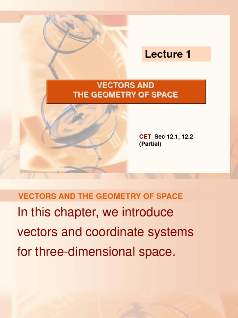 Multivariable Calculus Slide Pdf Euclidean Vector Cartesian Coordinate System