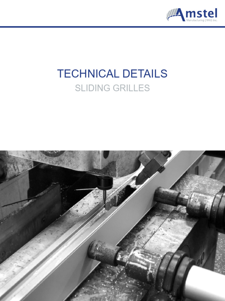 Sliding-Grille-Technical-Details | PDF | Door | Manufactured Goods