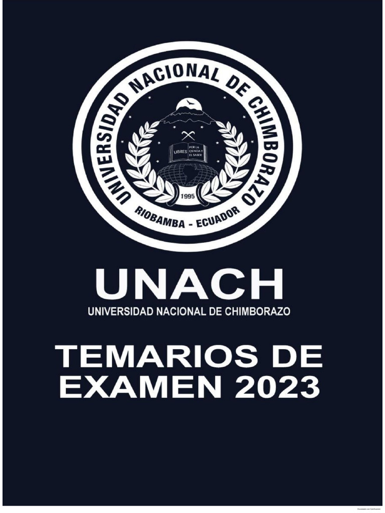 Unach Temario de Examen 2023 Oficial | PDF