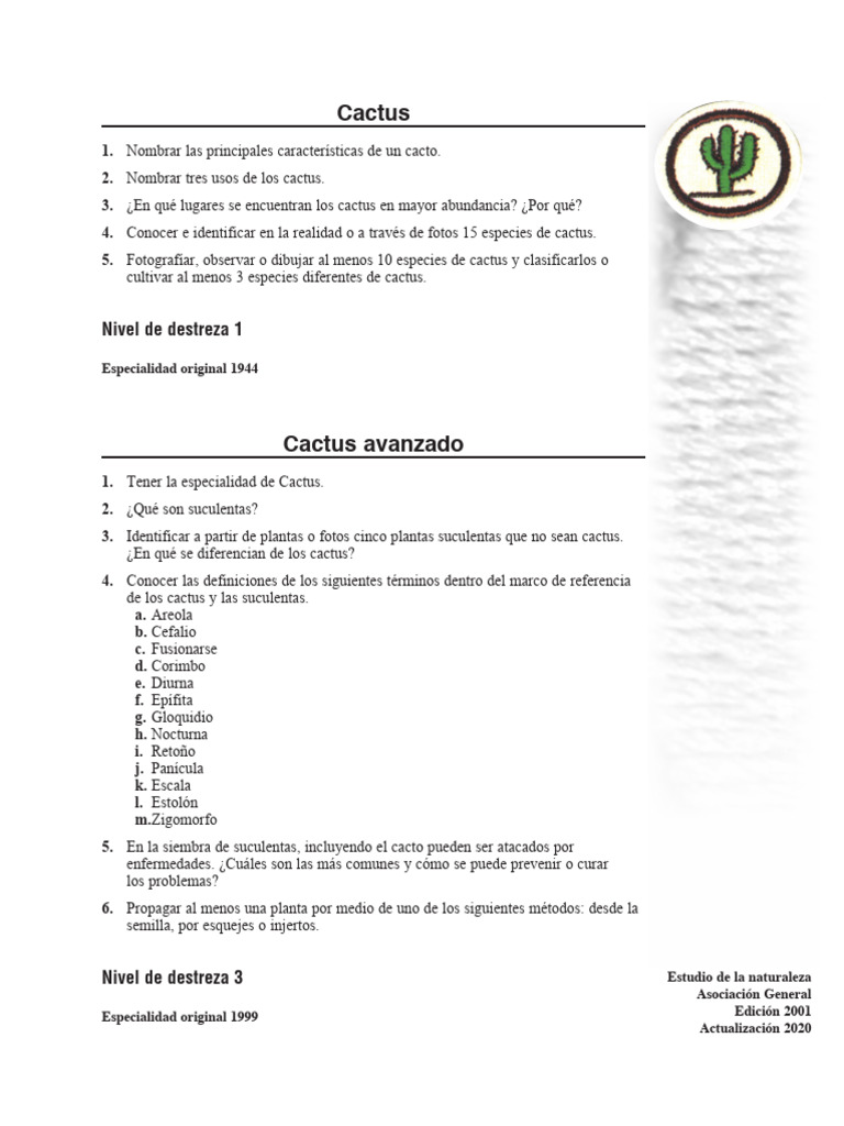 Cacti | PDF