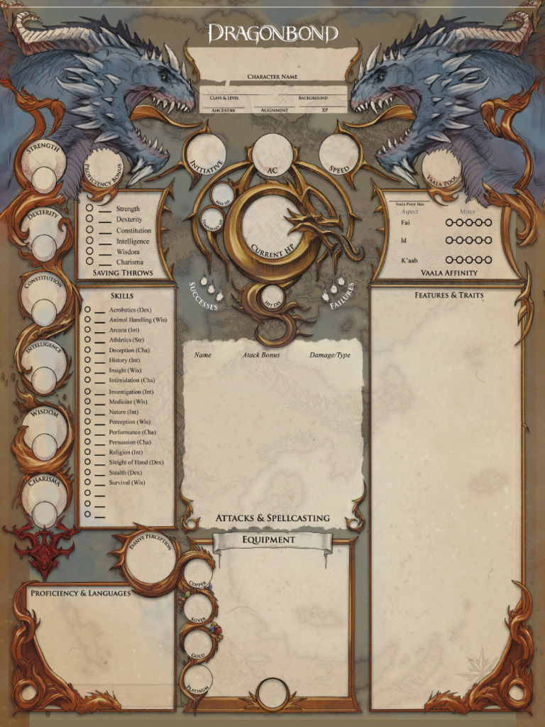 IGtDB Blank Character Sheets Prepress v1.3 | PDF