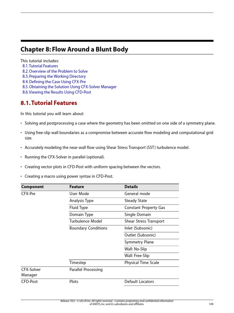 Flow Simulation of Blunt Body in CFX | PDF | Fluid Dynamics | Turbulence