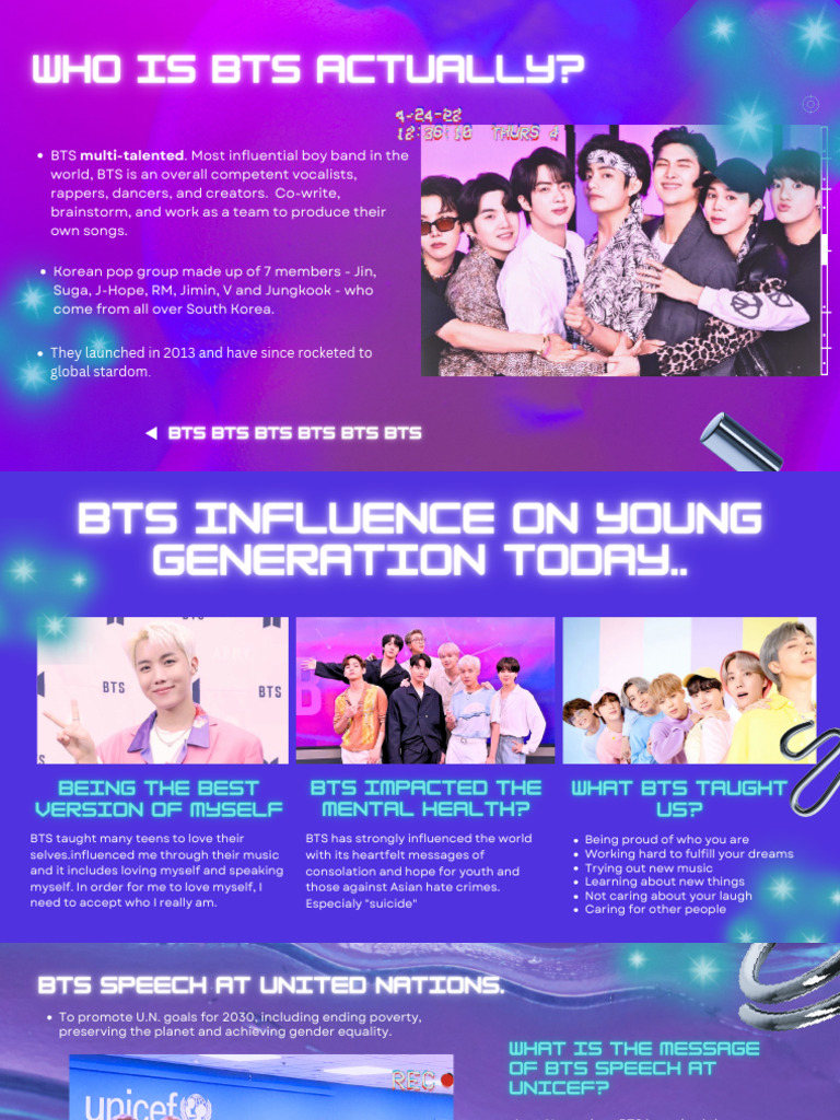 How Did BTS Influence Youth by DILICHEHRA | PDF