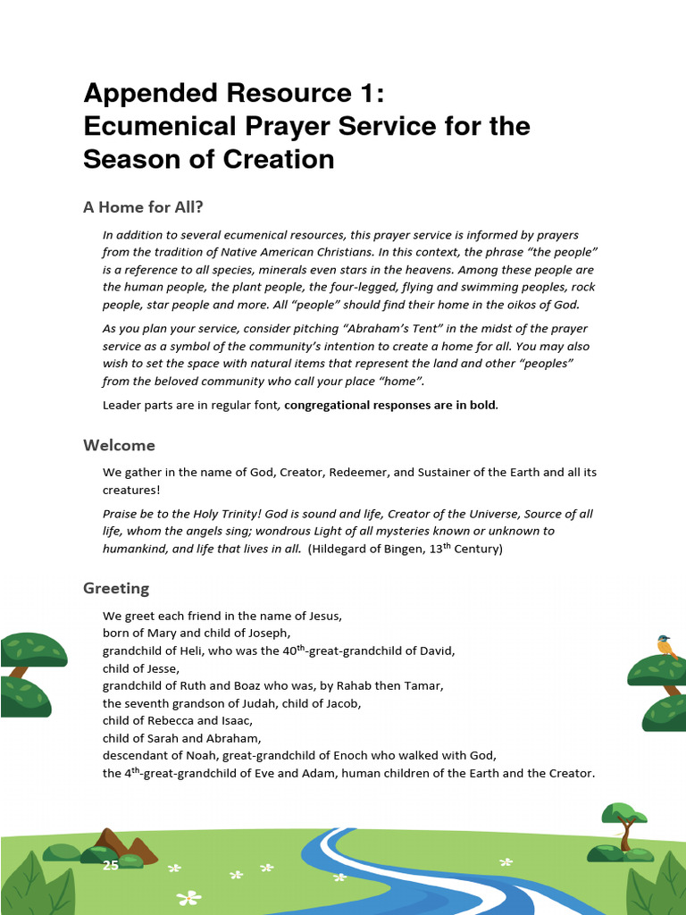 2021 SOC Ecumenical Prayer Service | PDF | God | Prayer