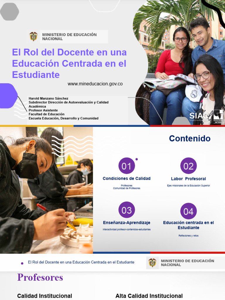 Rol Del Docente MEN | PDF | Maestros | Aprendizaje