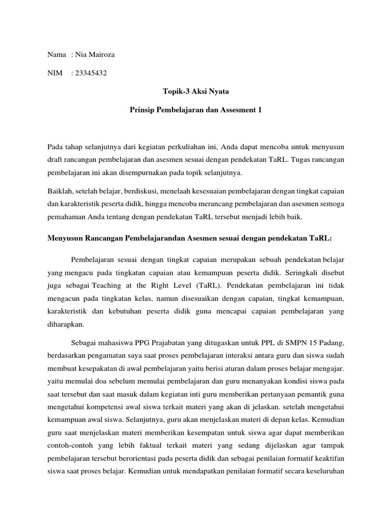 Topik 3 Aksi Nyata | PDF