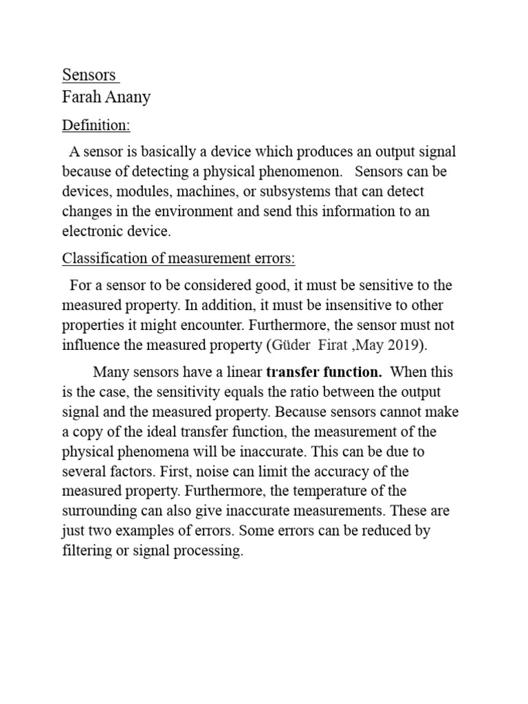 Sensors 2 | PDF | Sensor | Physical Sciences