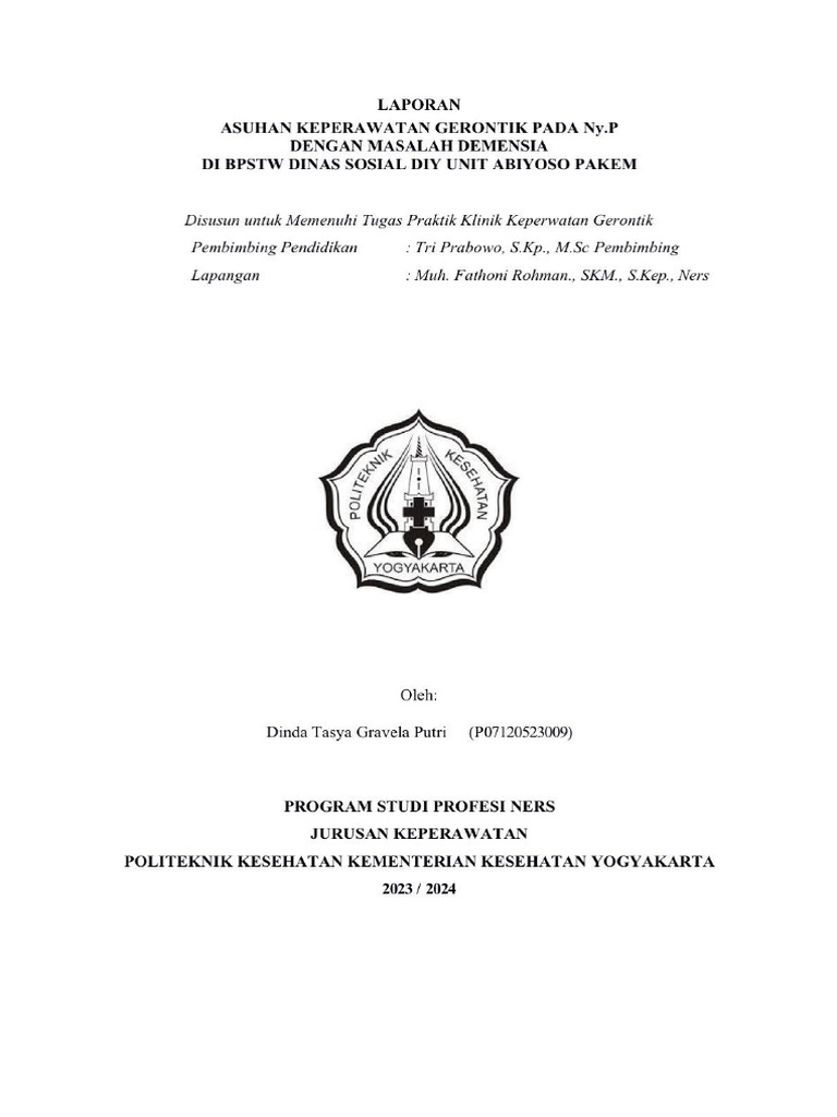 Askep Individu Bismillah Gerontik Pada N | PDF