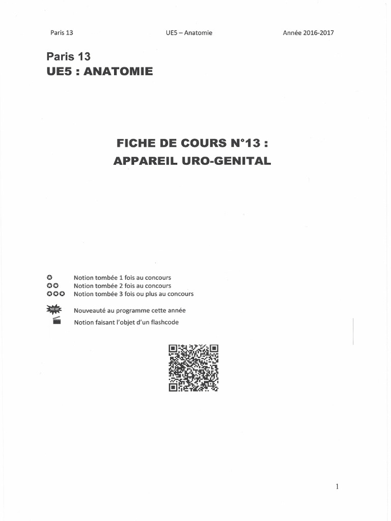 FC13 - Appareil Uro-Génital | PDF