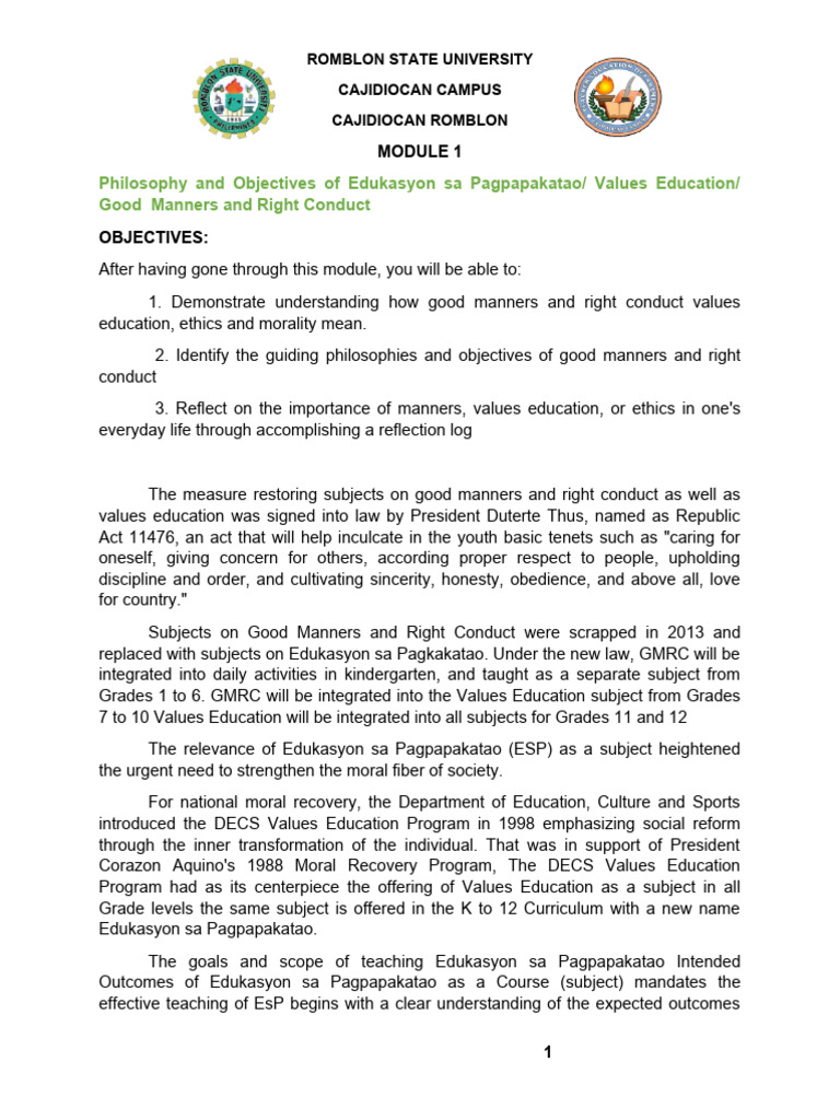 COMPILATION | PDF | Educational Assessment | Etiquette