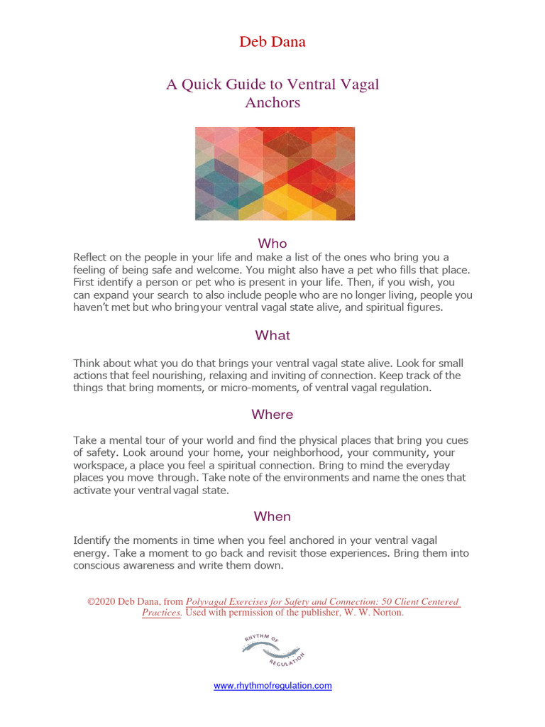 Deb Dana Ventral Vagal Practice | PDF | Self-Improvement