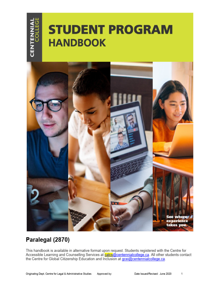 Centennial College Paralegal Handbook | PDF