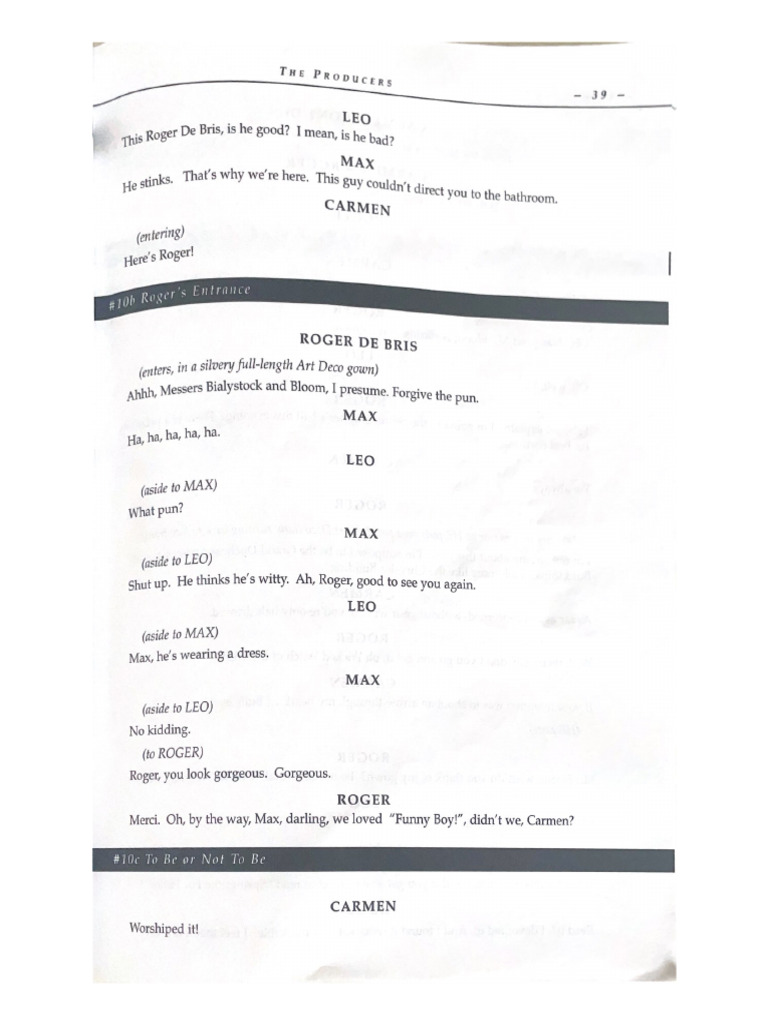 Roger Audition | PDF