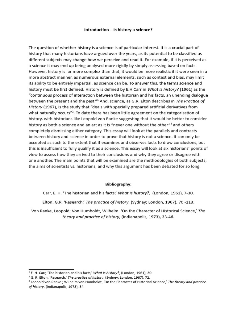 Is History a Science? | PDF | Science | Historian