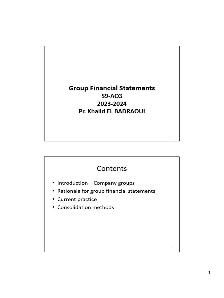 Consolidation | PDF