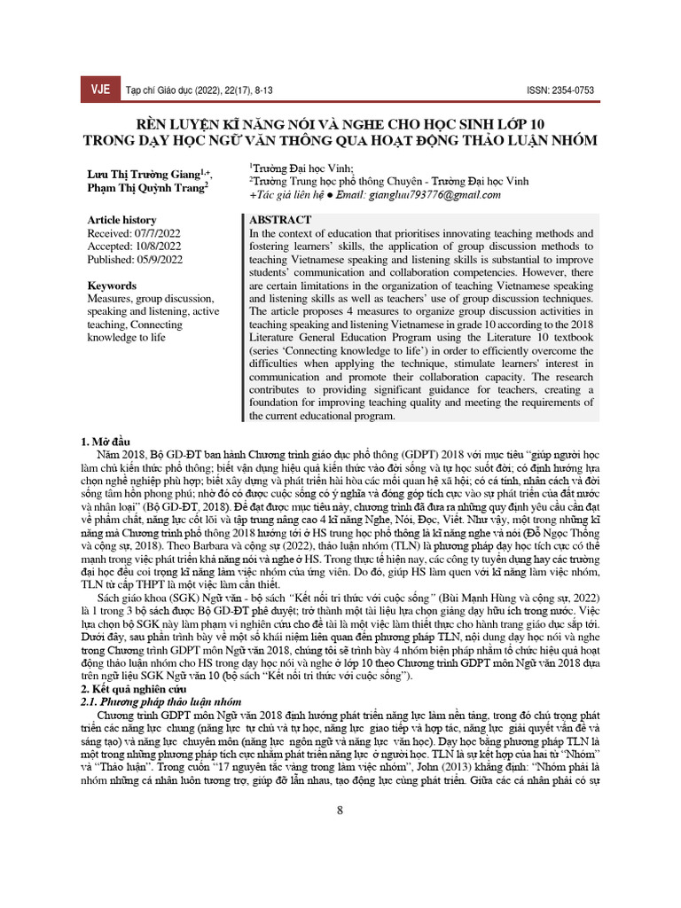 Lu TH TRNG Giang V Cs | PDF