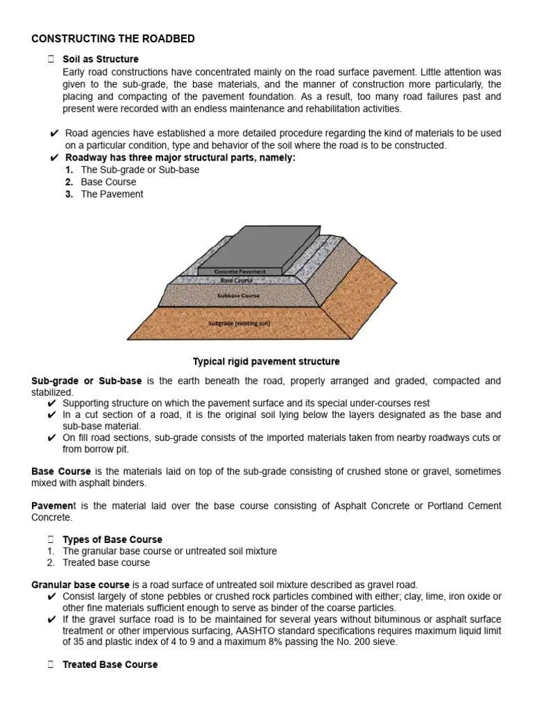 Constructing The Roadbed | PDF | Road Surface | Road