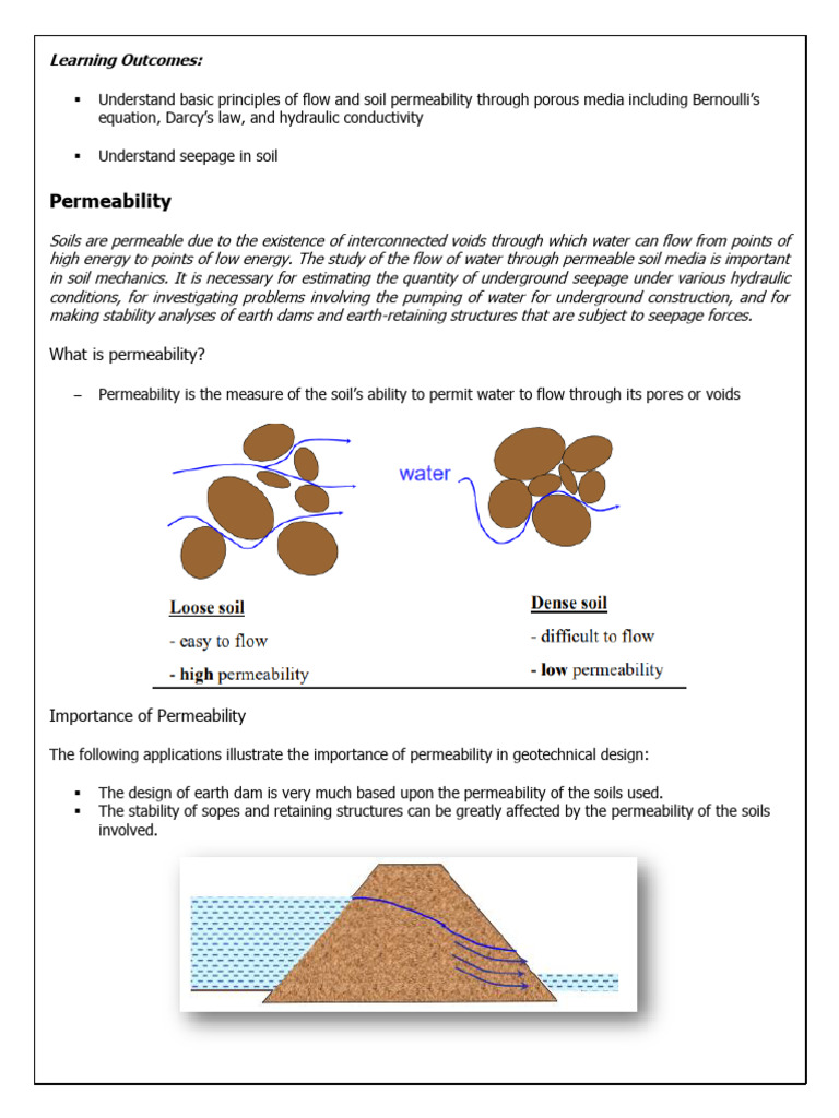Permeability | PDF | Permeability (Earth Sciences) | Soil Mechanics