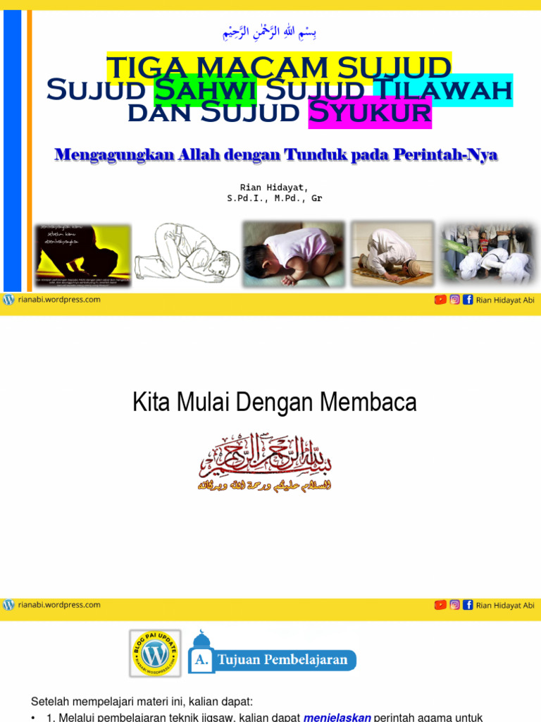 Tiga Jenis Sujud dalam Islam | PDF