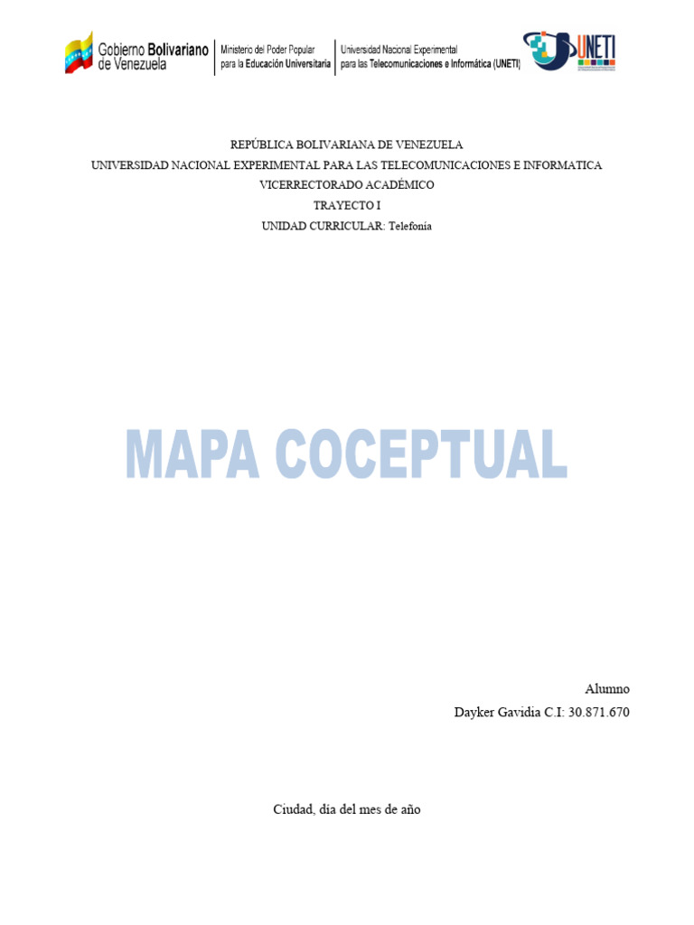 Mapa Conceptual de Redes Telefonicas Desde La Co Hasta El Hogar U ...