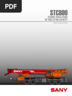 SANY STC800 80 Ton Crane Load Chart | PDF | Crane (Machine ...
