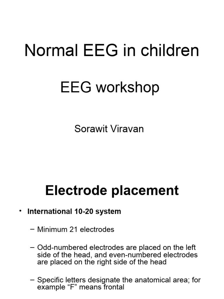 Normal EEG in Children | PDF | Electroencephalography | Sleep