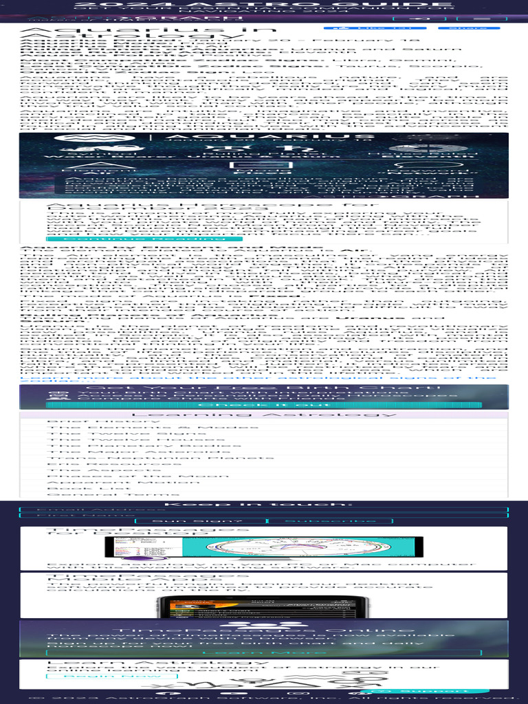ASTROGRAPH - Aquarius in Astrology | PDF | Planets In Astrology ...