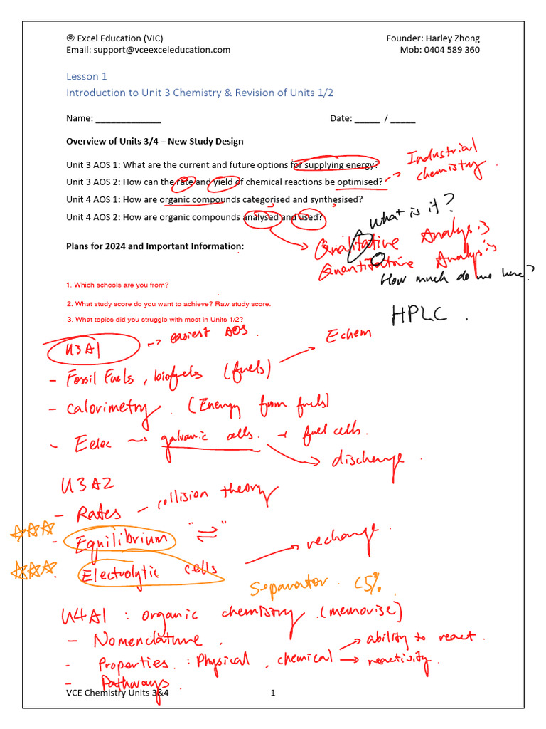 (SC) Lesson 1 Intro To Chem | PDF | Chemical Bond | Intermolecular Force