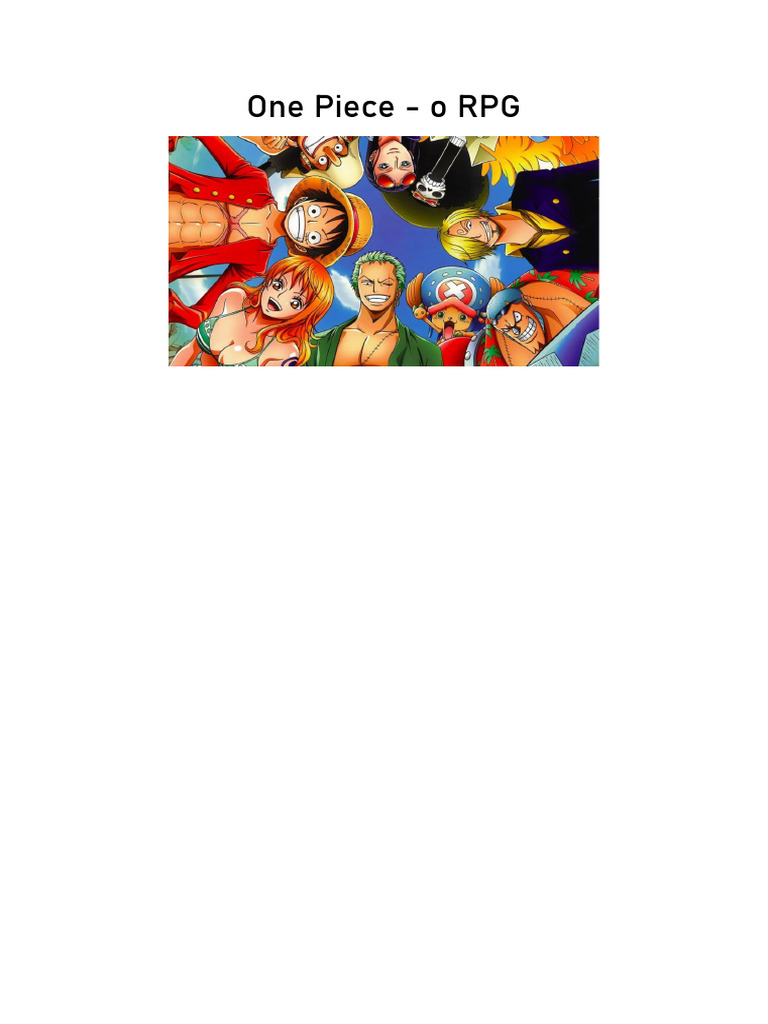 One Piece - O RPG | PDF | Esgrima | Deficiência visual