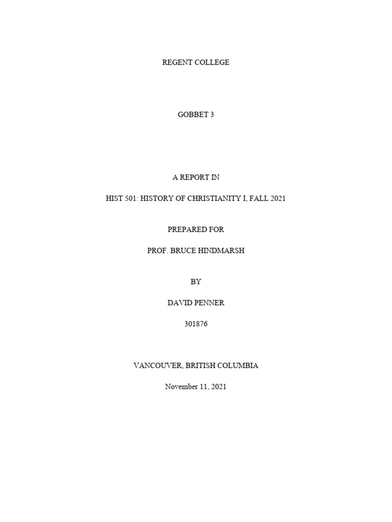 Gobbet 3 Final Draft | PDF | Catholic Church | Penance