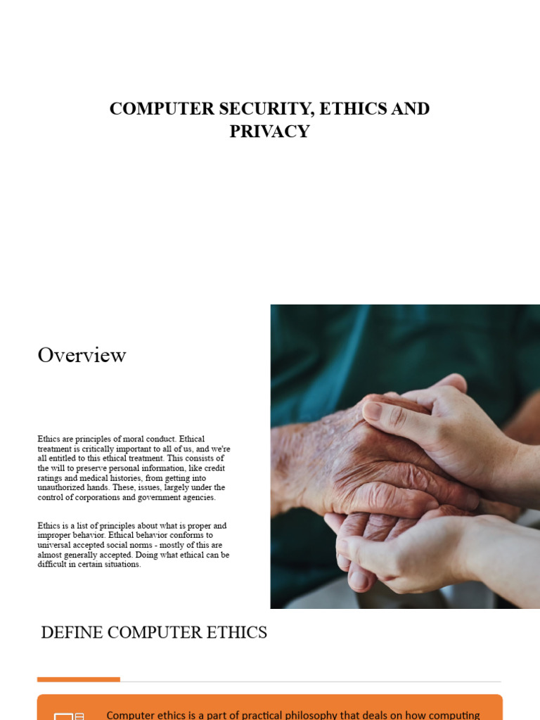 Computer Security Ethics and Privacy | PDF | Computer Virus | Malware